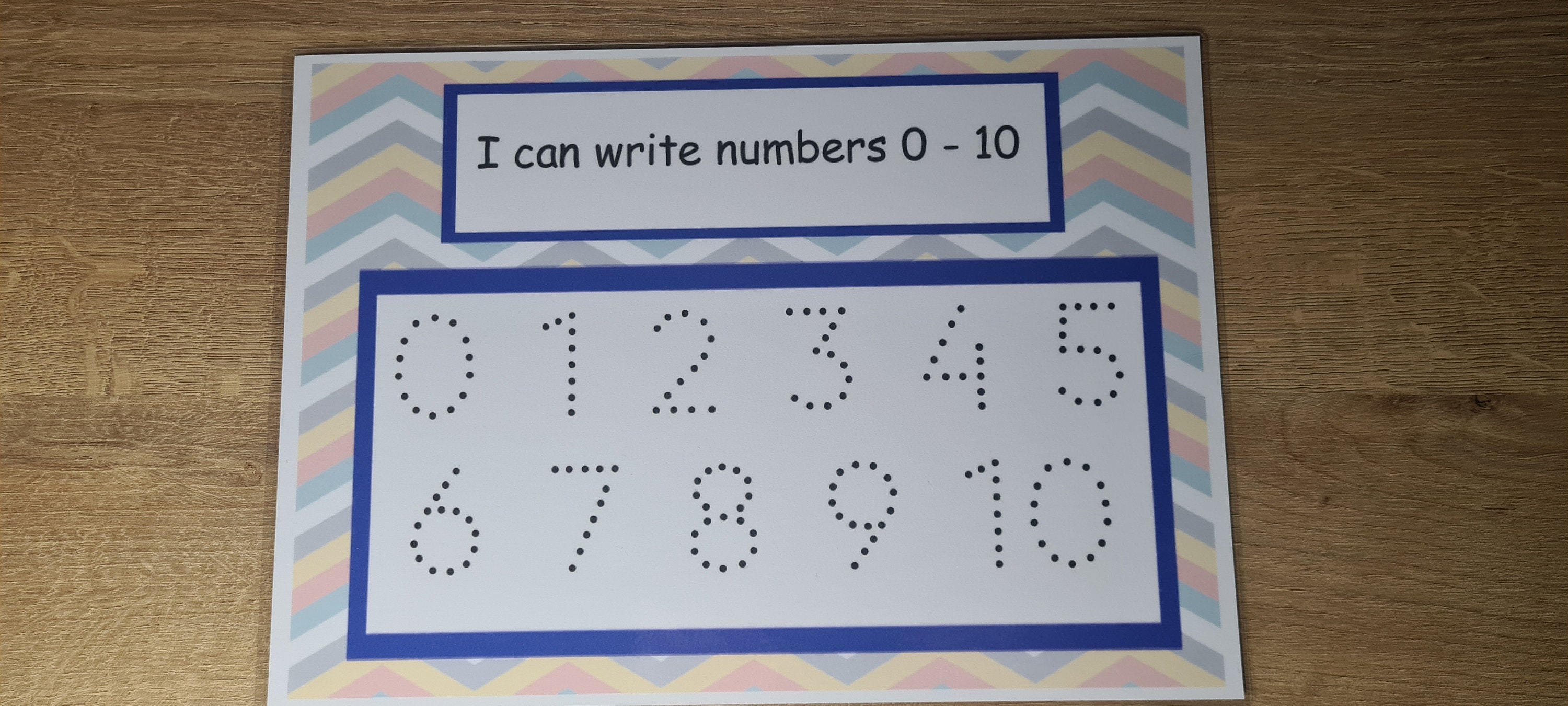 Tracing Mats Alphabet Numbers Shapes Personalised Name - Etsy