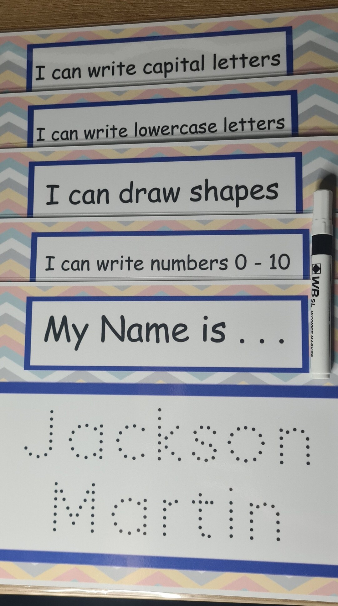 Tracing Mats Alphabet Numbers Shapes Personalised Name - Etsy