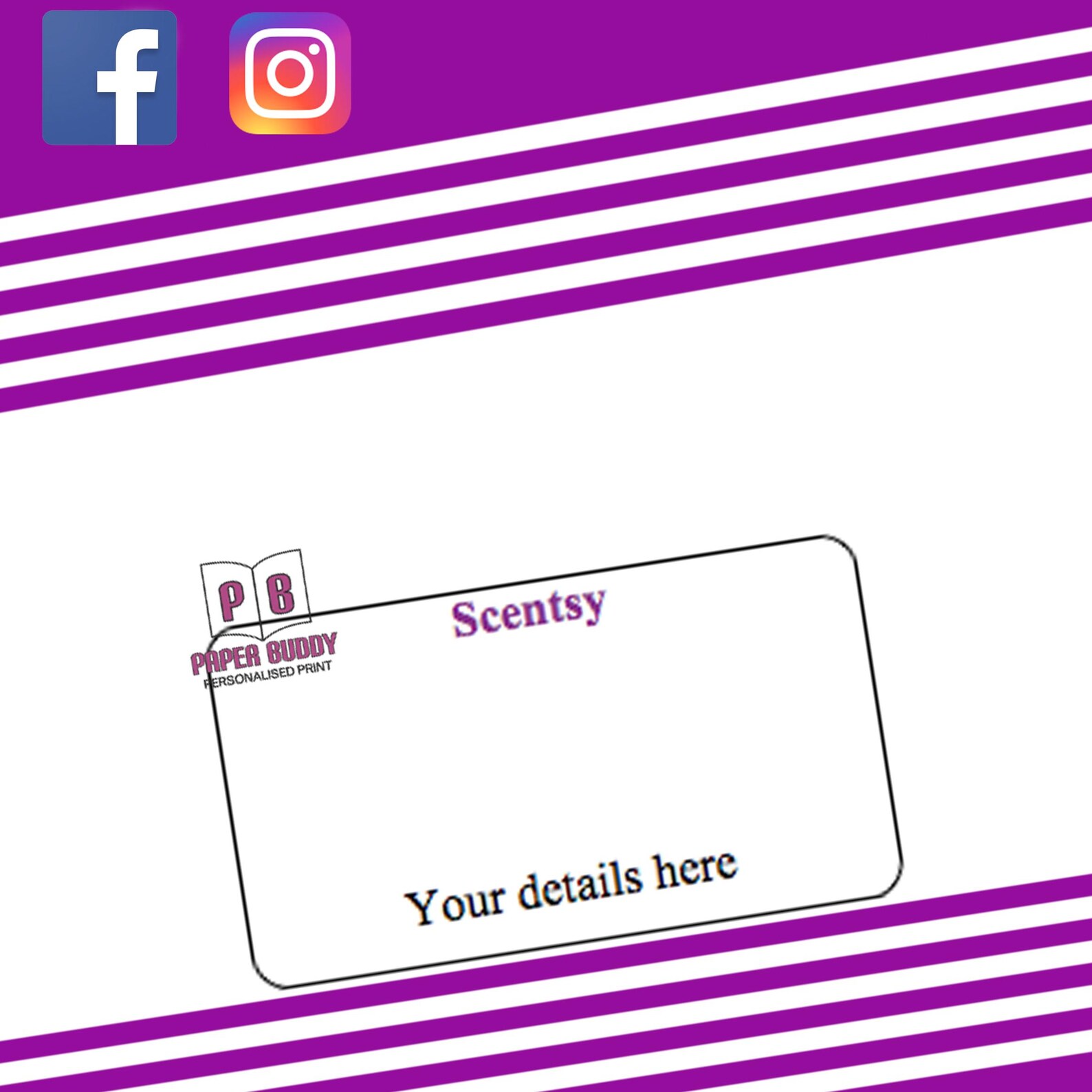 Scentsy Labels, 65 Stickers per Sheet for Scentsy Rep. Personalised ...