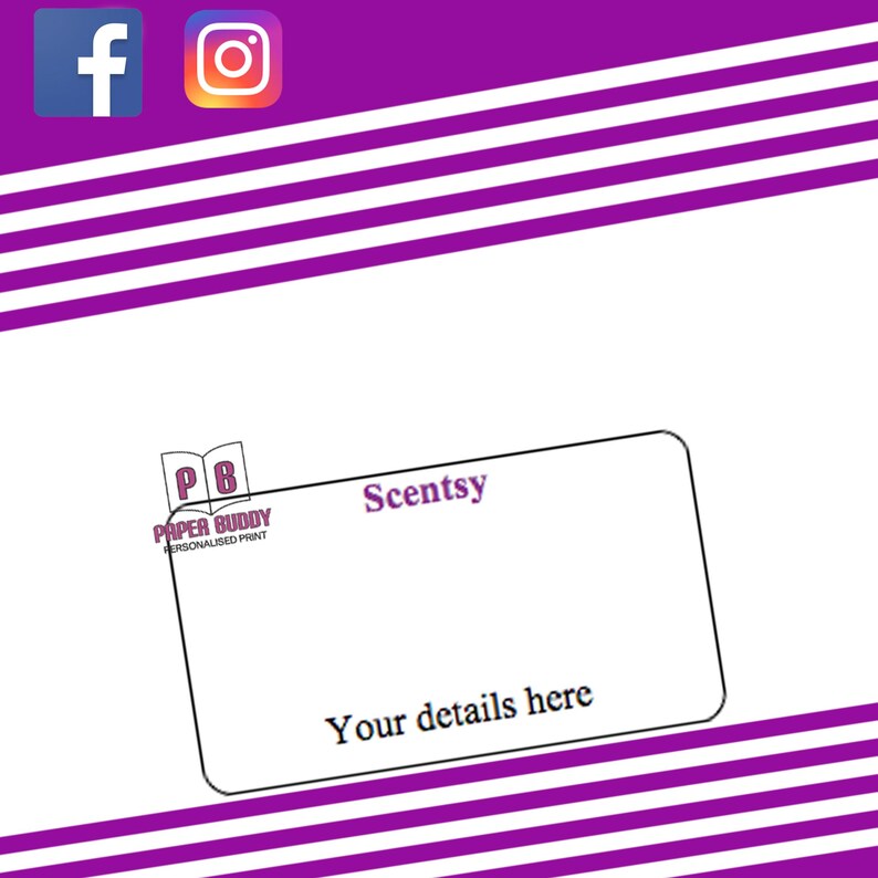 Scentsy Labels, 65 Stickers per Sheet for Scentsy Rep. Personalised ...