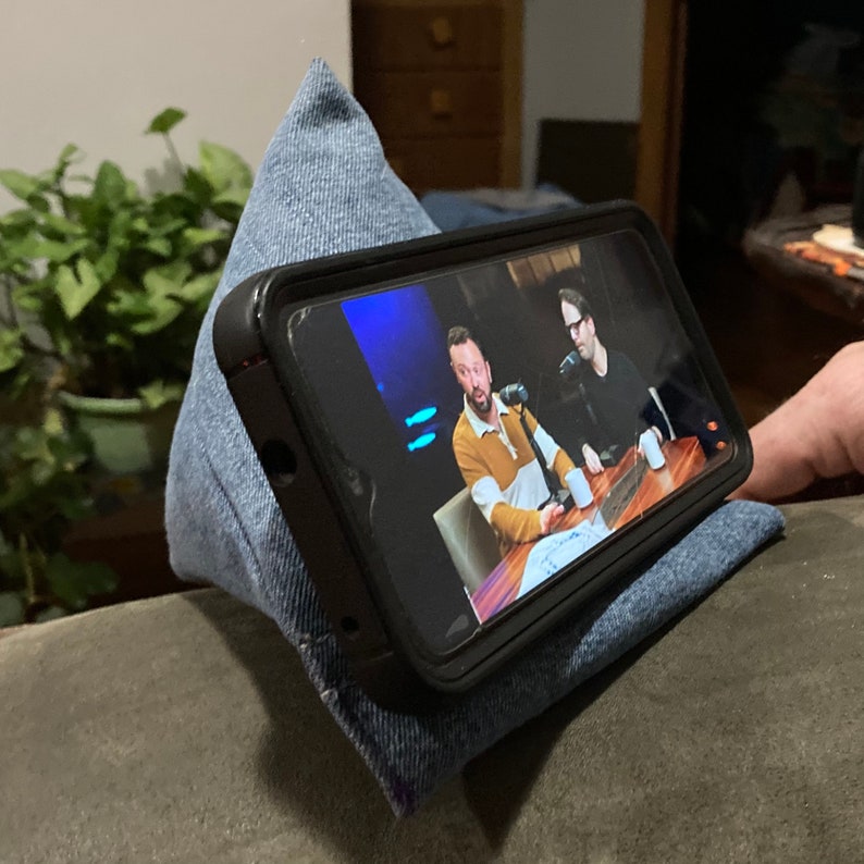 Phone Pillow, Phone Stand, Upcycled Phone Pillow - Etsy