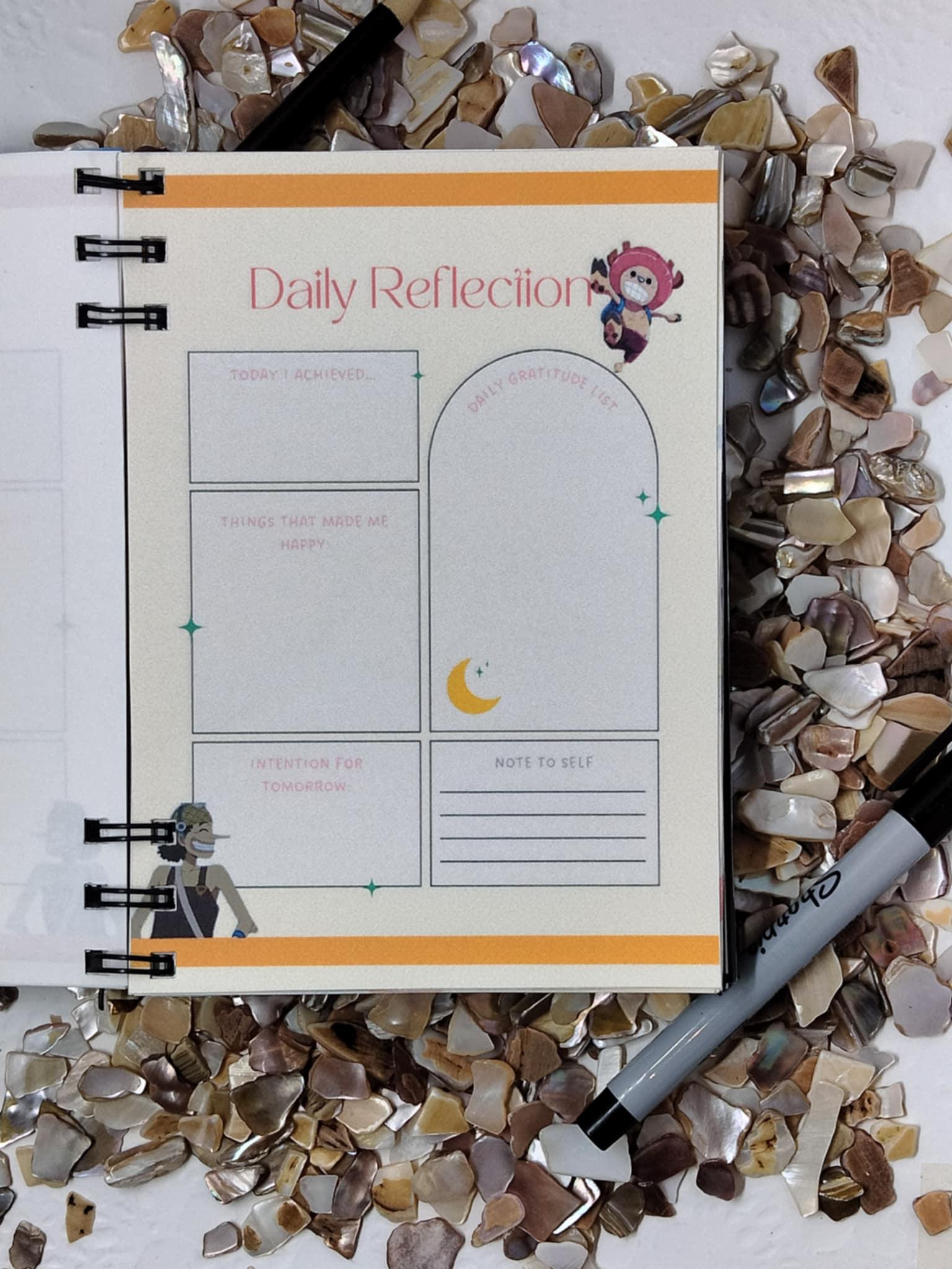 One Piece Self-help Planner, Anime Planner, Junk Journal, Spiral Bound ...