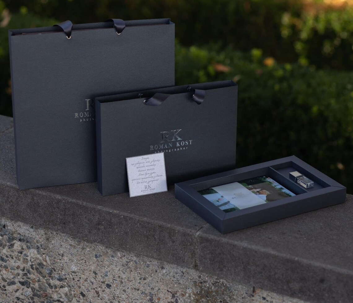 Personalized Photo Box 4x6", 5x7", 6x8" , Photo Packaging, Usb-box ...