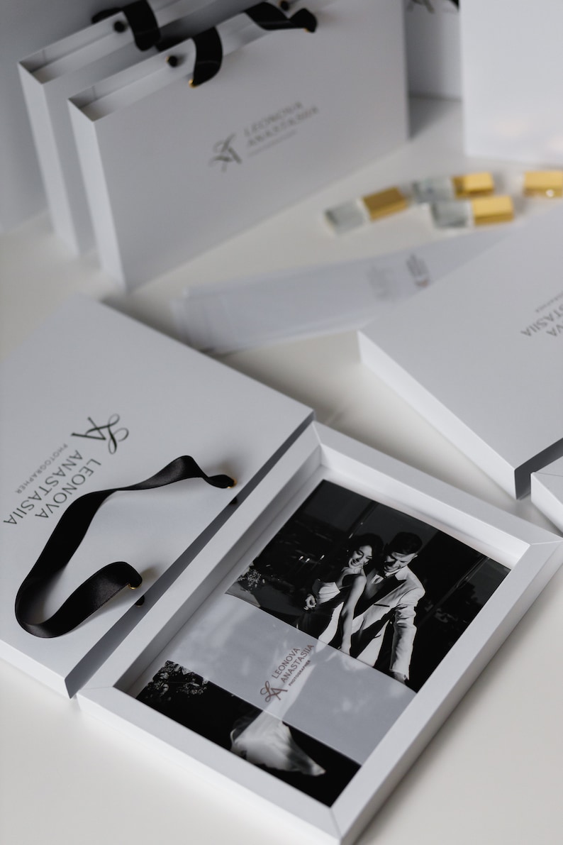 Personalized Photo Box 4x6", 5x7", 6x8" , Photo Packaging, Usb-box ...