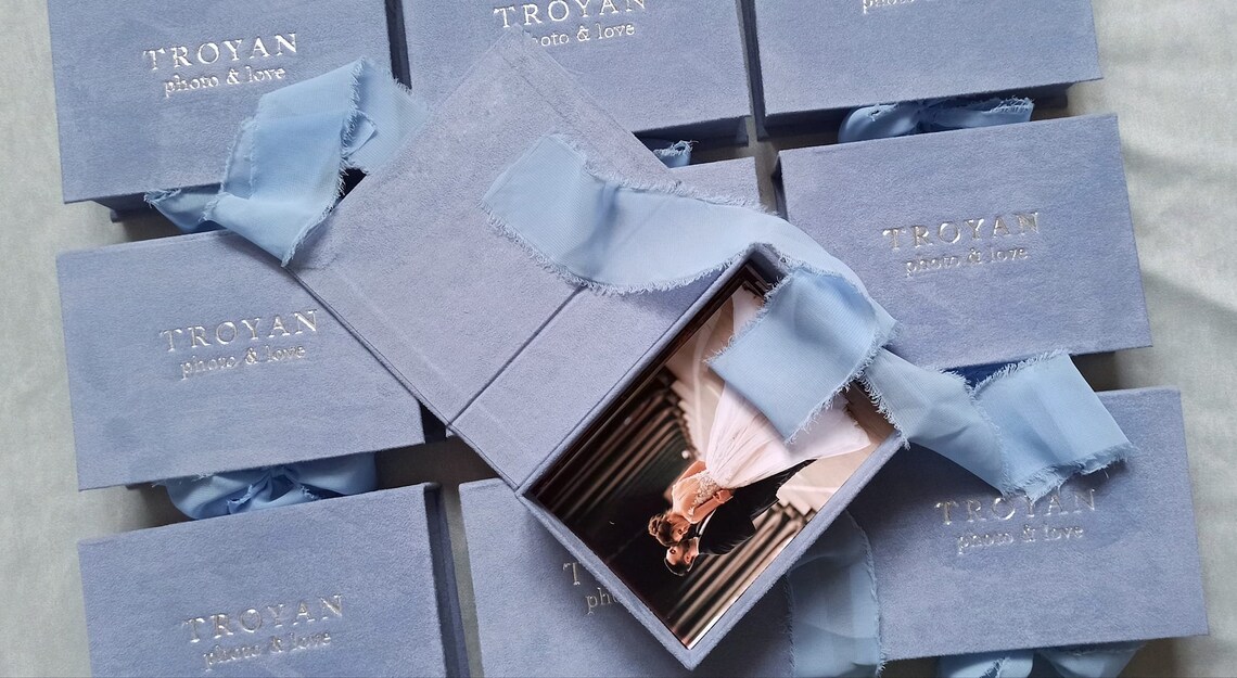 Personalized Photo Box for 4x6, 5x7 and 6x8 Photos, Wedding Packaging ...