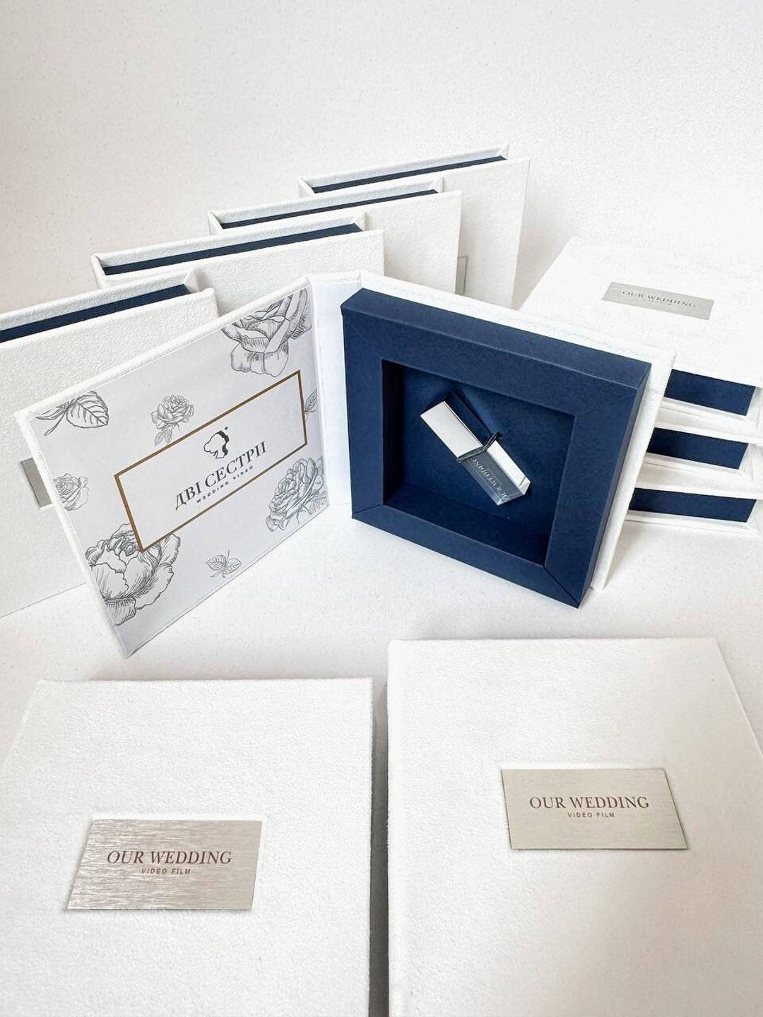 Set of 5 USB Boxes, USB Packaging, USB Box, Branded Box, Personalized ...