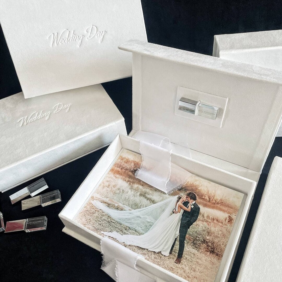 Personalized Photo Box 4x6", 5x7", 6x8" , Photo Packaging, Usb-box, DIY ...
