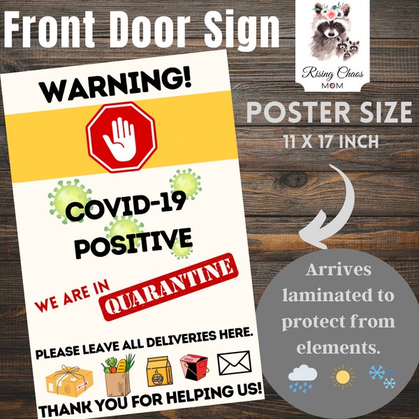 Quarantine Sign - Etsy