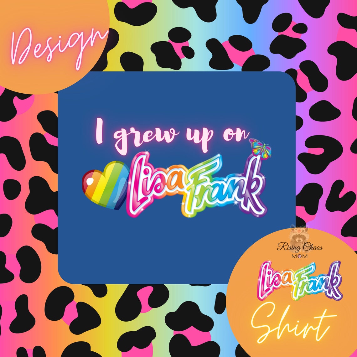 I Grew up on Lisa Frank Shirt | Lisa Frank Mom Shirt | Grew up With ...