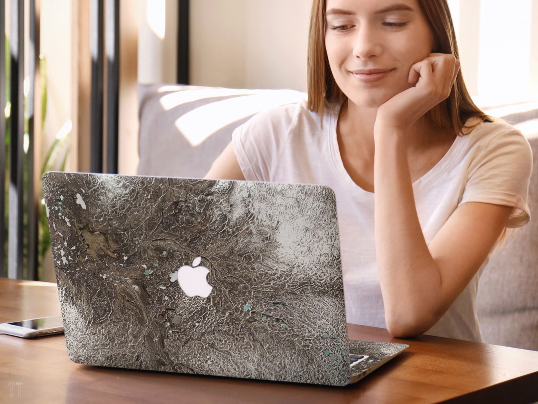 Grey Granite Print Natural A2141 Decal Grey Stone Retina 13 - Etsy