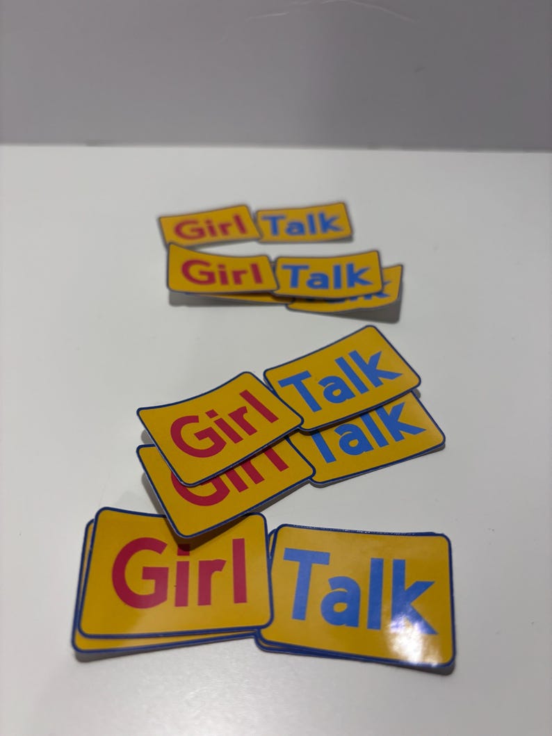 Girl Talk Game Logo Stickers 80's 90's - Etsy UK
