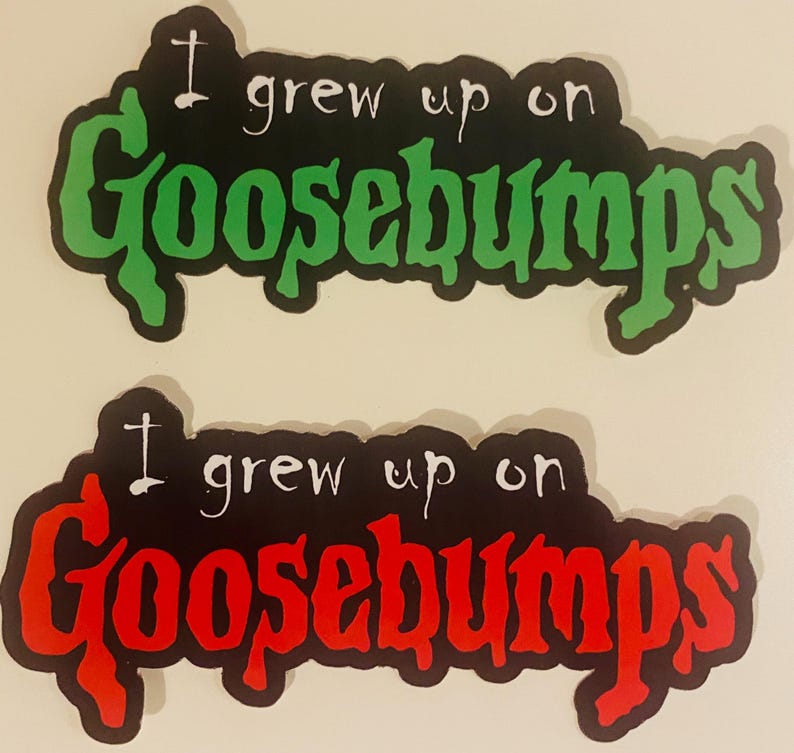 Goosebumps Logo Stickers – Retro 90s R.L. Stine YA Horror - Etsy