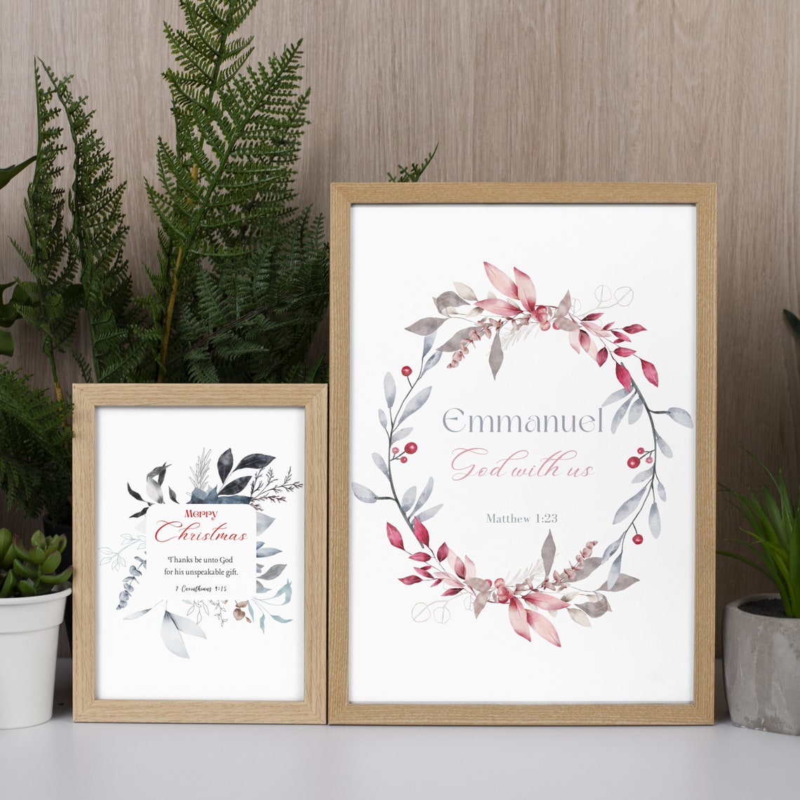 Printable Christmas Bible Verse Bundle Set of 10, Digital Christmas ...