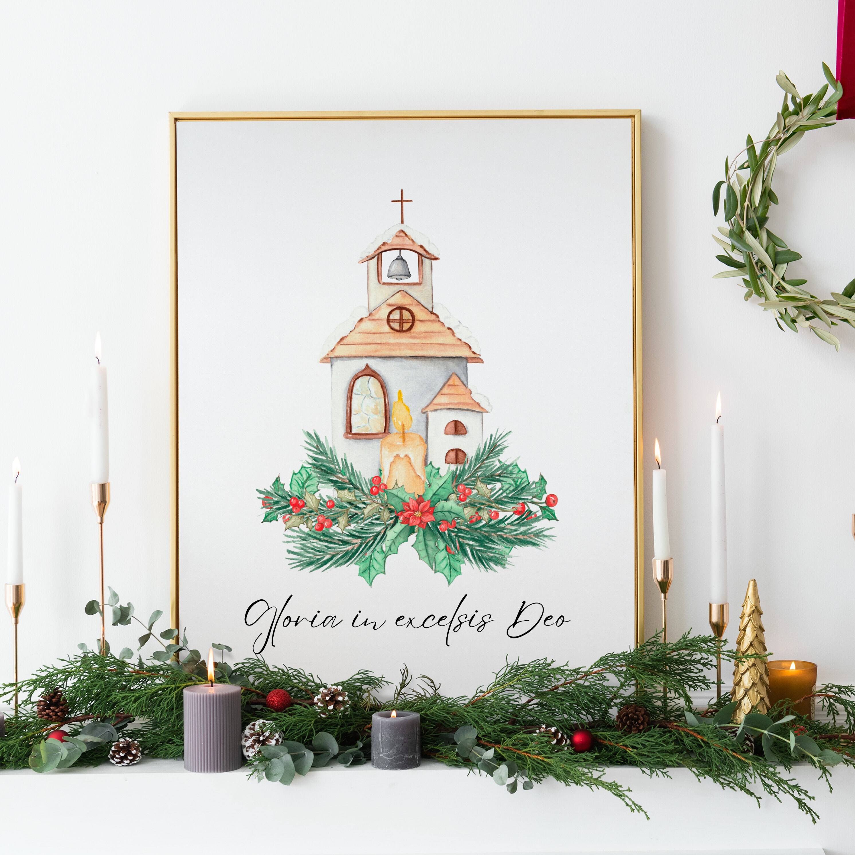 Gloria in Excelsis Deo Download, Printable Christmas Wall Art ...