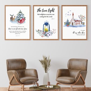 Printable Christmas Bible Verse Bundle Set of 10, Digital Christmas ...