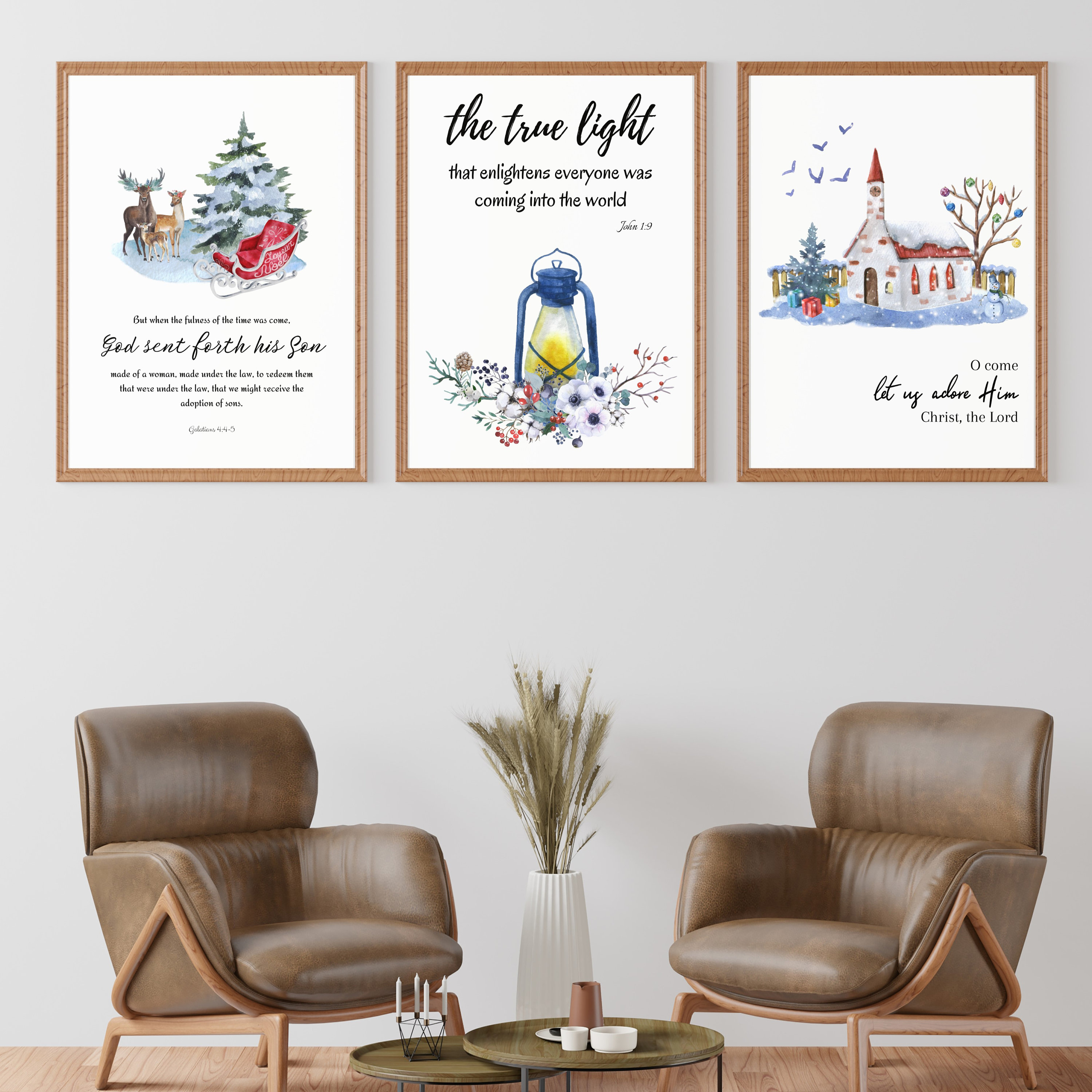 Printable Christmas Bible Verse Bundle Set of 10, Digital Christmas ...