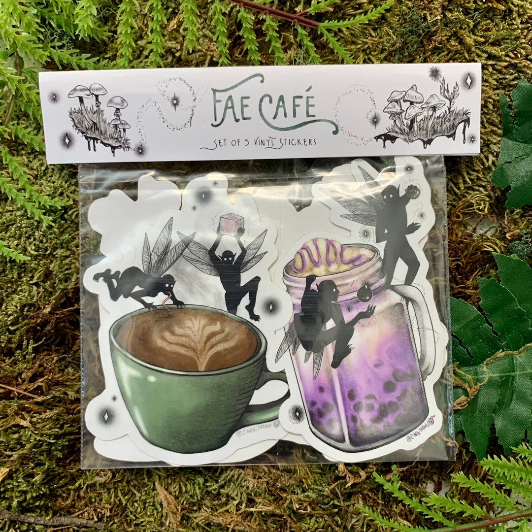 Fae Cafe Vinyl Sticker Set Original Five - Etsy