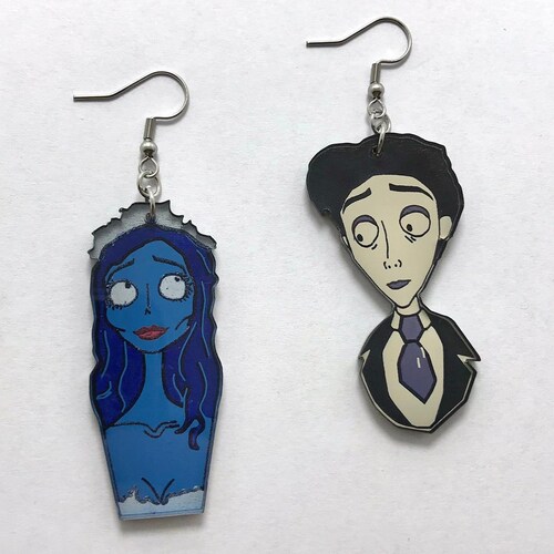 Corpse Bride Heart Shaped Full Color 4x3 Vinyl Decal - Etsy