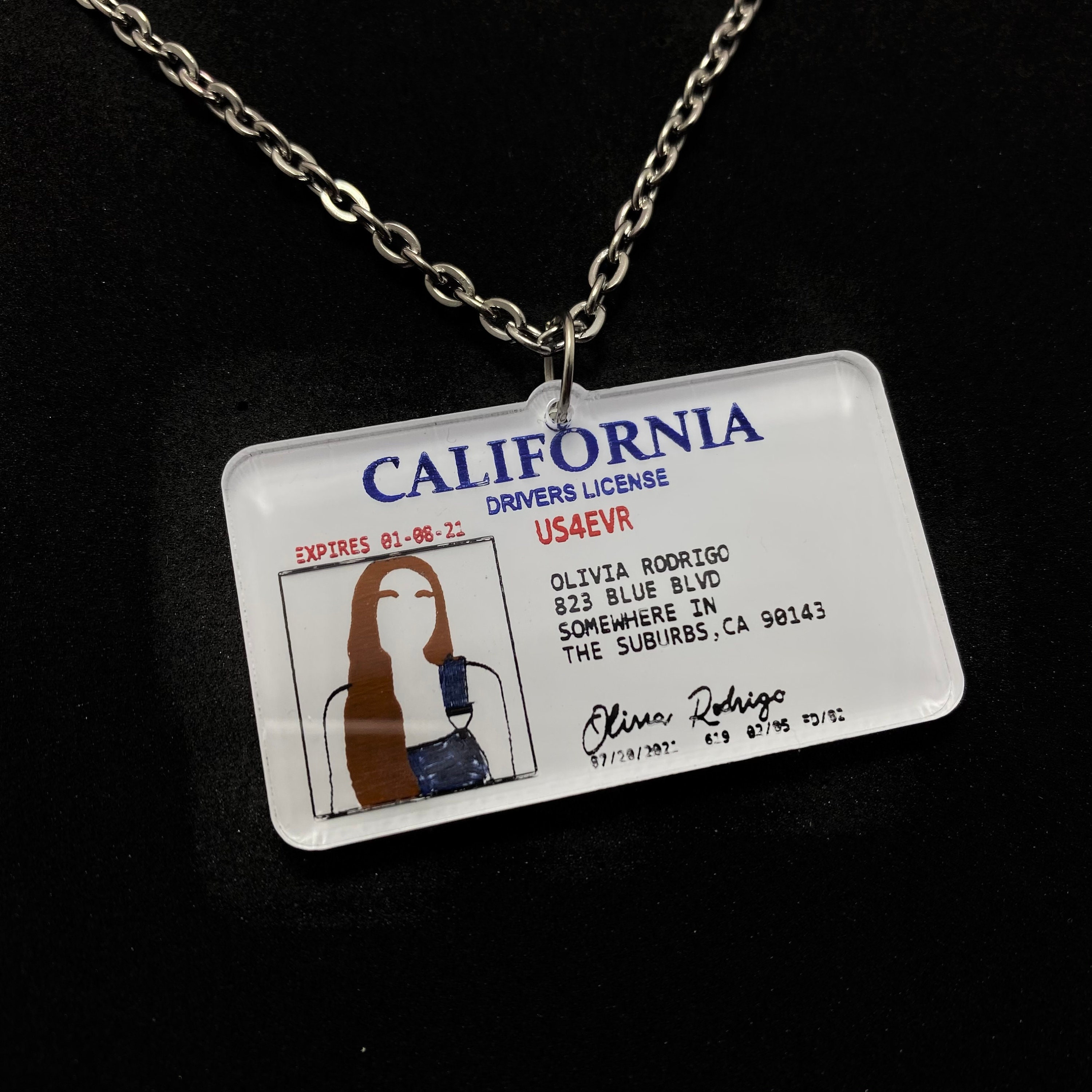 Olivia Rodrigo Drivers License Necklace - Etsy