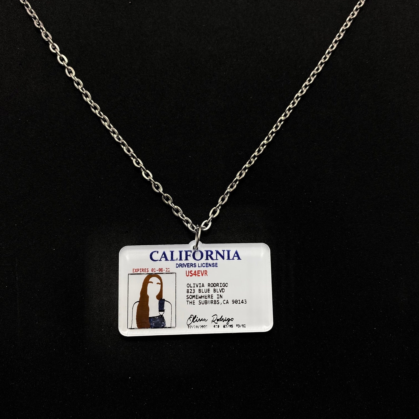 Olivia Rodrigo Drivers License Necklace - Etsy