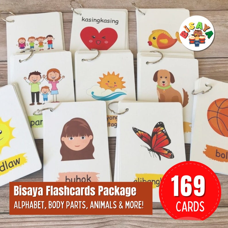 Bisaya Flashcards for Kids: Alphabet, Animals & Body Parts – Printable ...