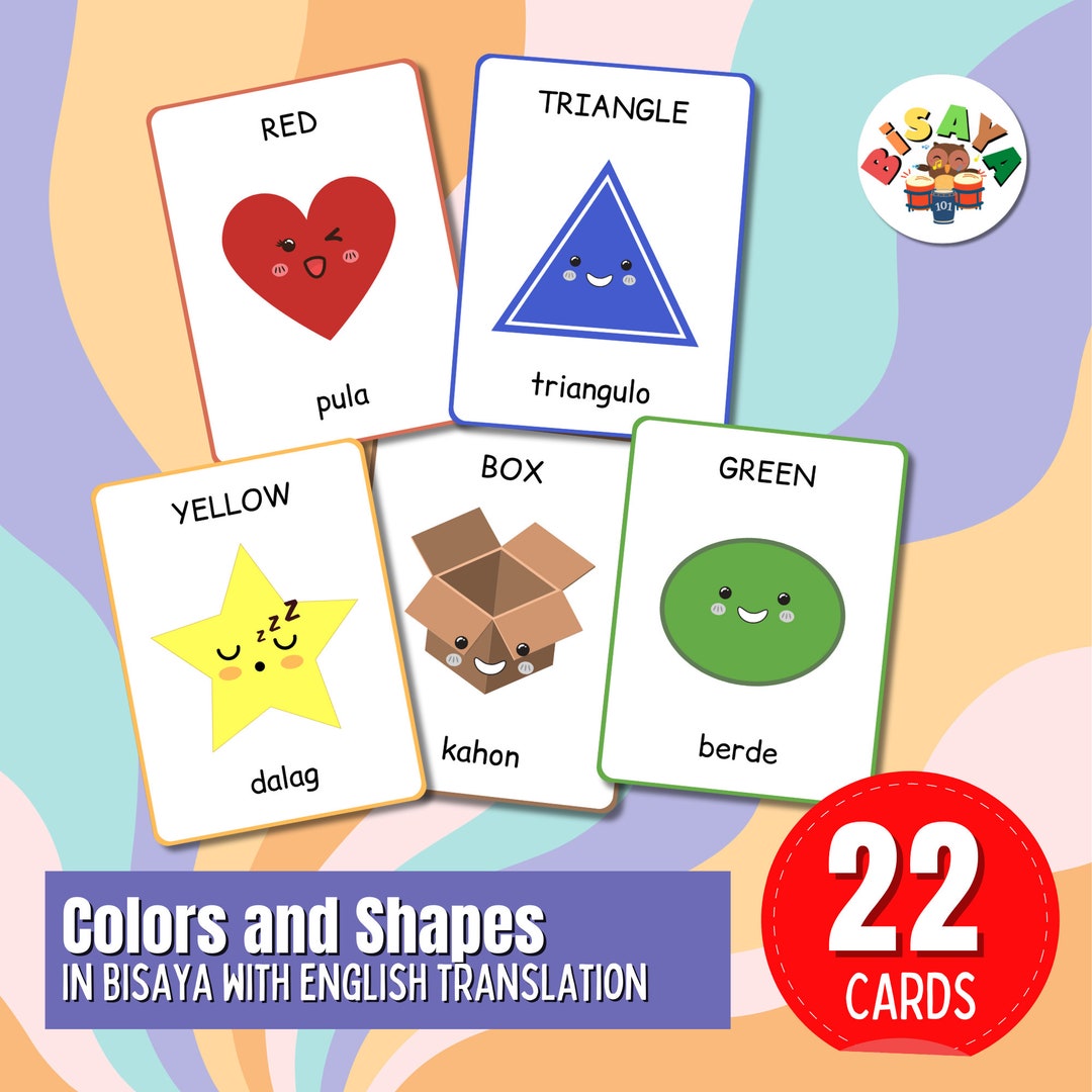 Colors and Shapes in Bisaya - Etsy