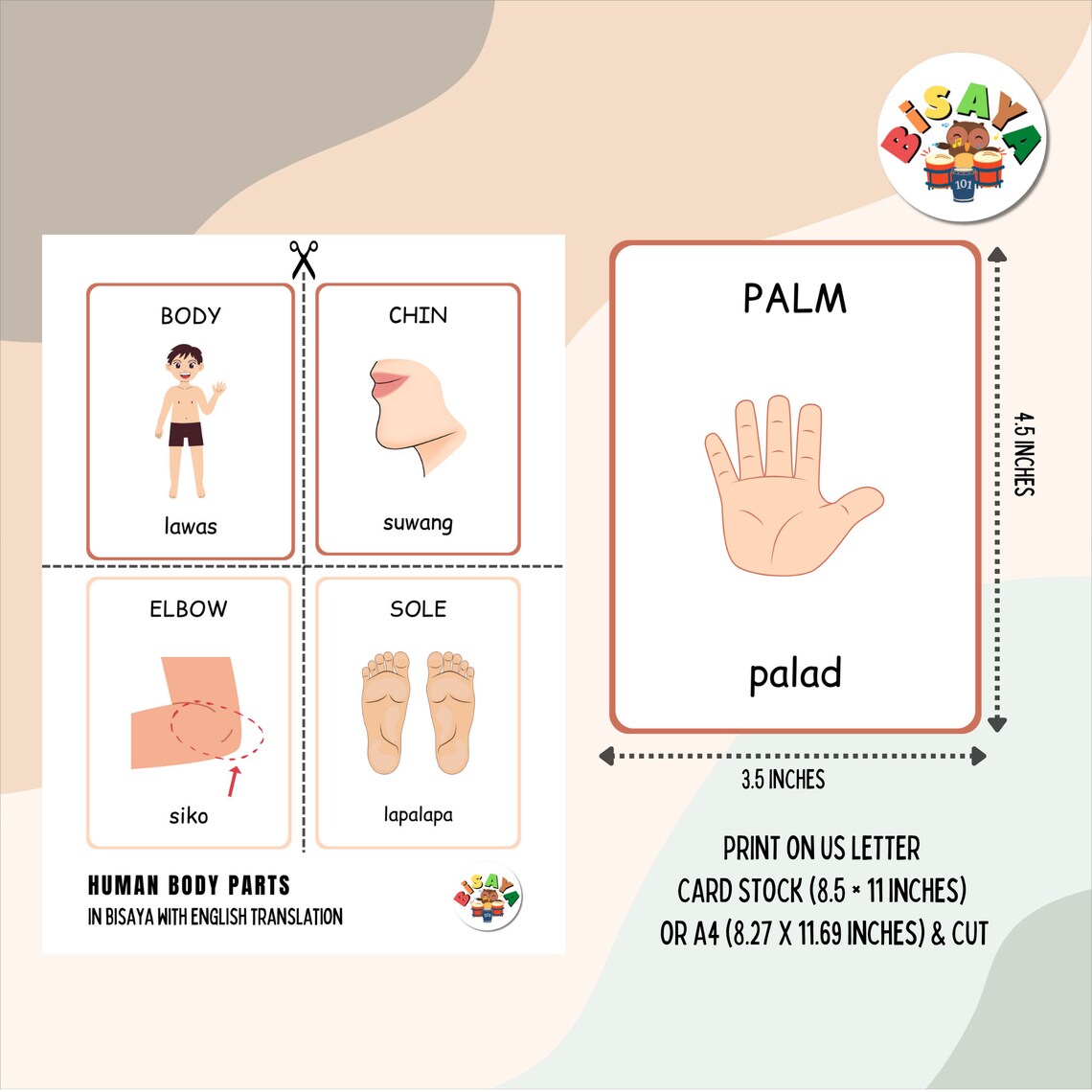 Human Body Parts in Bisaya - Etsy