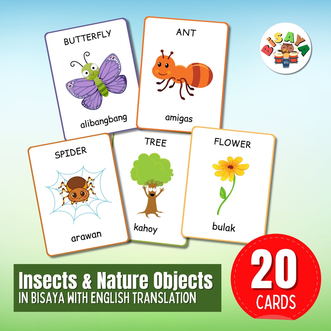 Insects & Nature Objects in Bisaya - Etsy