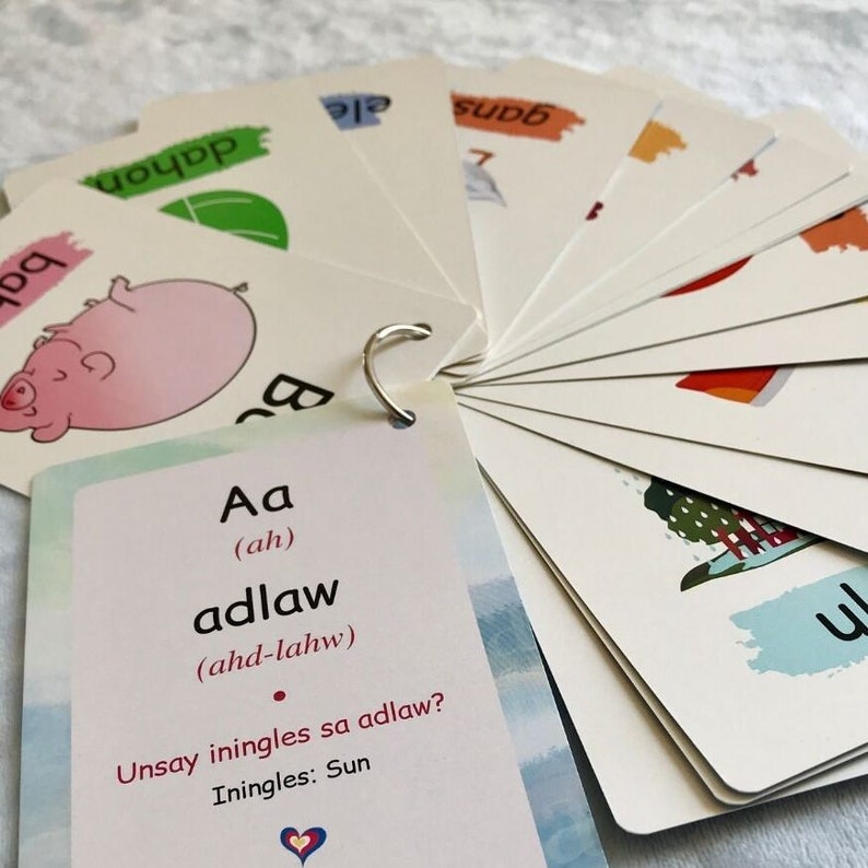 Bisaya Flashcards for Kids: Alphabet, Animals & Body Parts – Printable ...