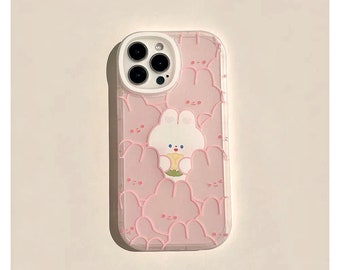 Pink Bunny Phone Case - Etsy