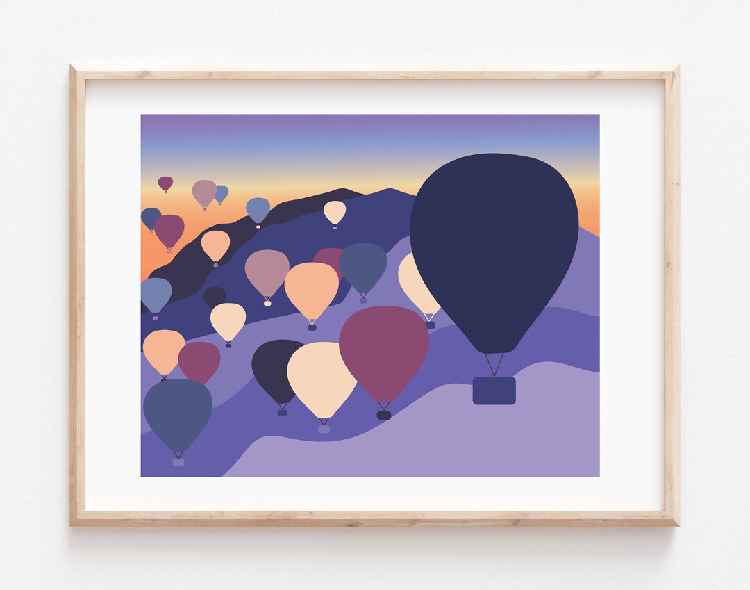 Balloon Fiesta Poster, Albuquerque Balloon Fiesta, New Mexico Balloon ...