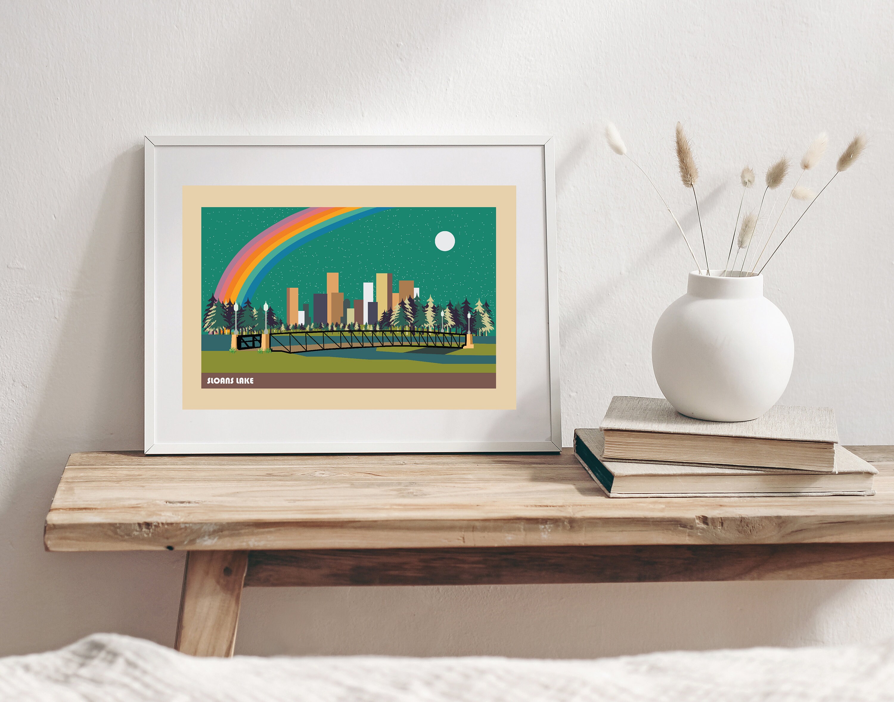 Denver Poster Denver Wall Art Denver Travel Poster Colorado - Etsy