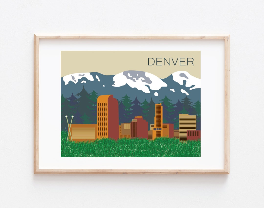Denver, Denver Wall Art, Colorado Wall Art, Colorado Print, Denver ...