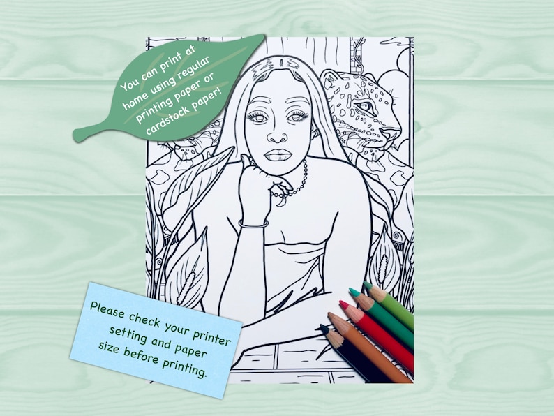 Printable Coloring Page Inner Wisdom - Etsy