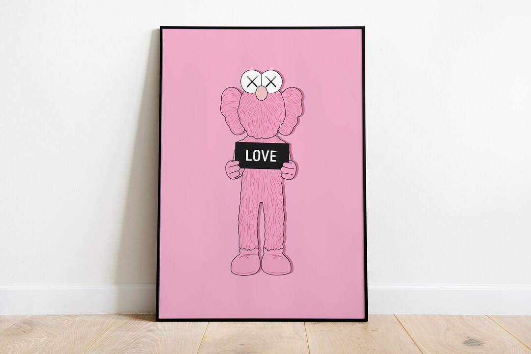 KAWS Love Pink - Etsy