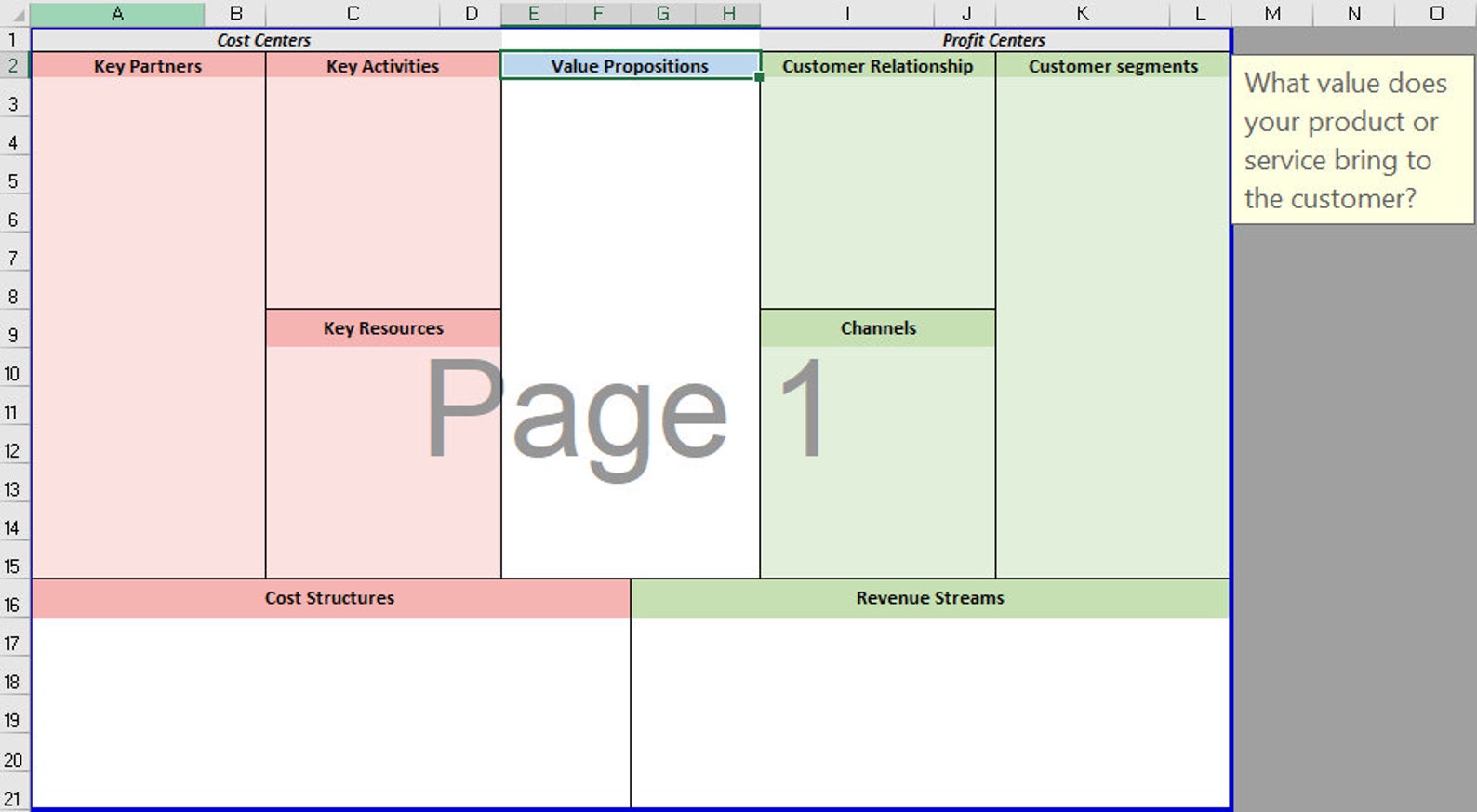 Business model canvas excel free download - ktptu