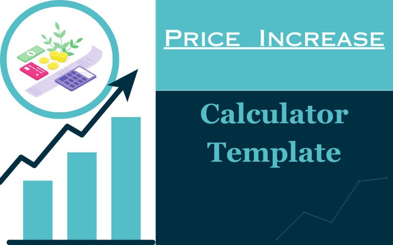 Multiple Items Price Increase Calculator | Excel Template - Etsy