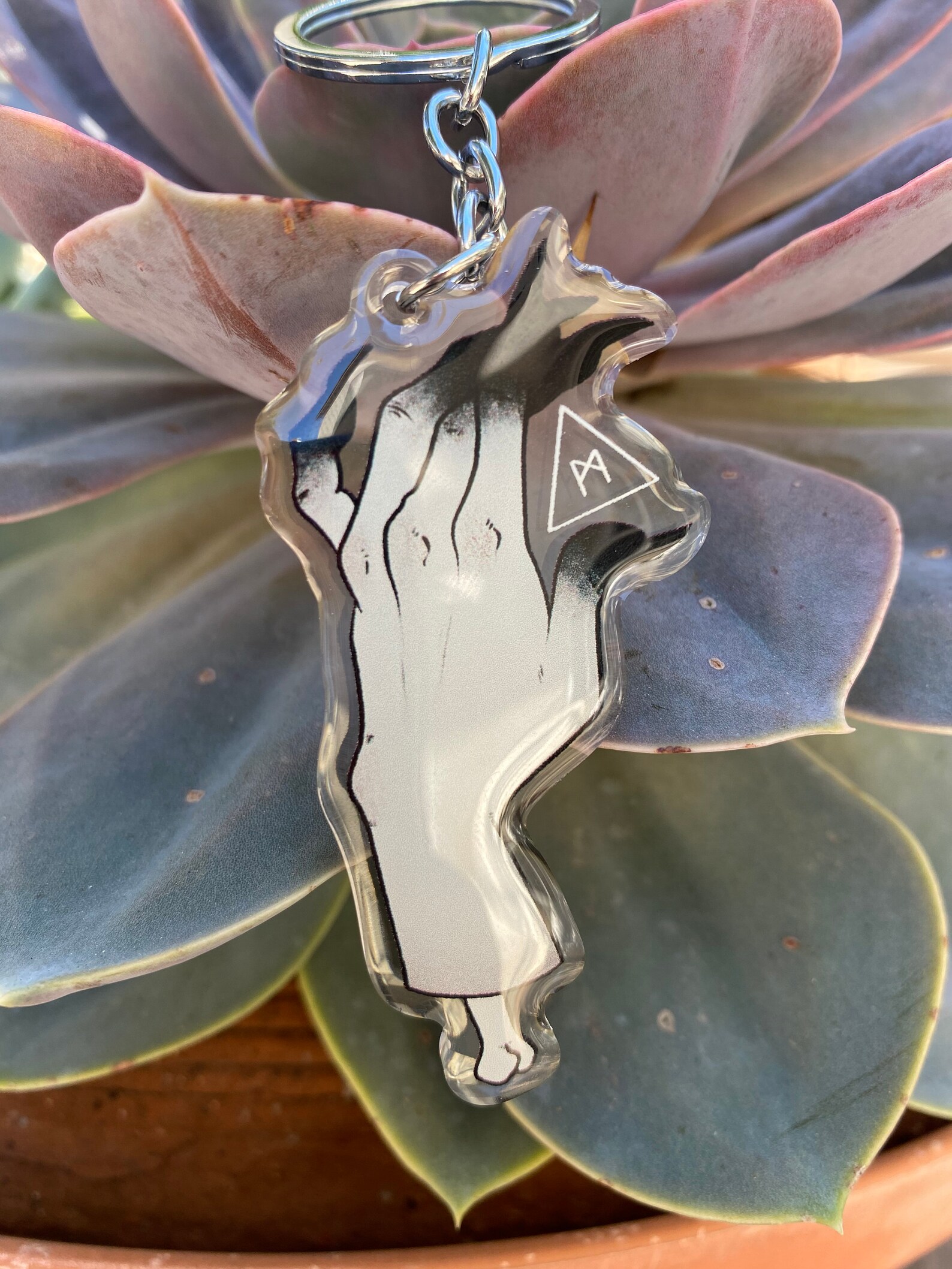 Witch & Werewolf Hand Spooky Rune Keychains - Etsy UK