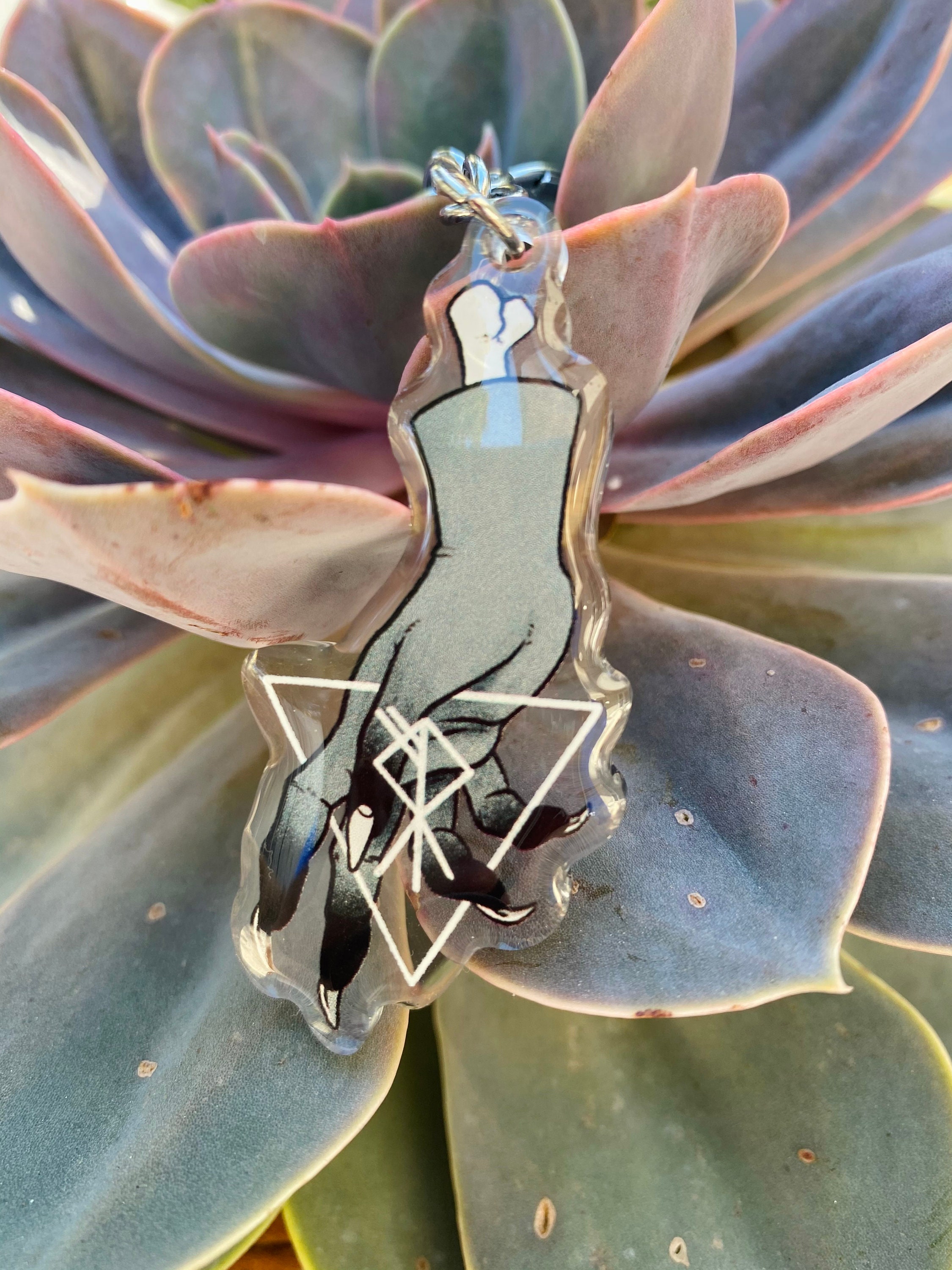 Witch & Werewolf Hand Spooky Rune Keychains - Etsy UK