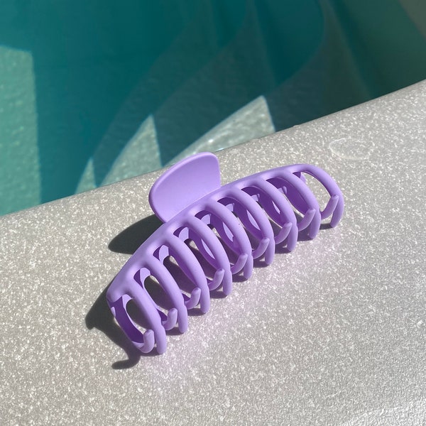 Purple Claw Clip for Thick Hair - Etsy