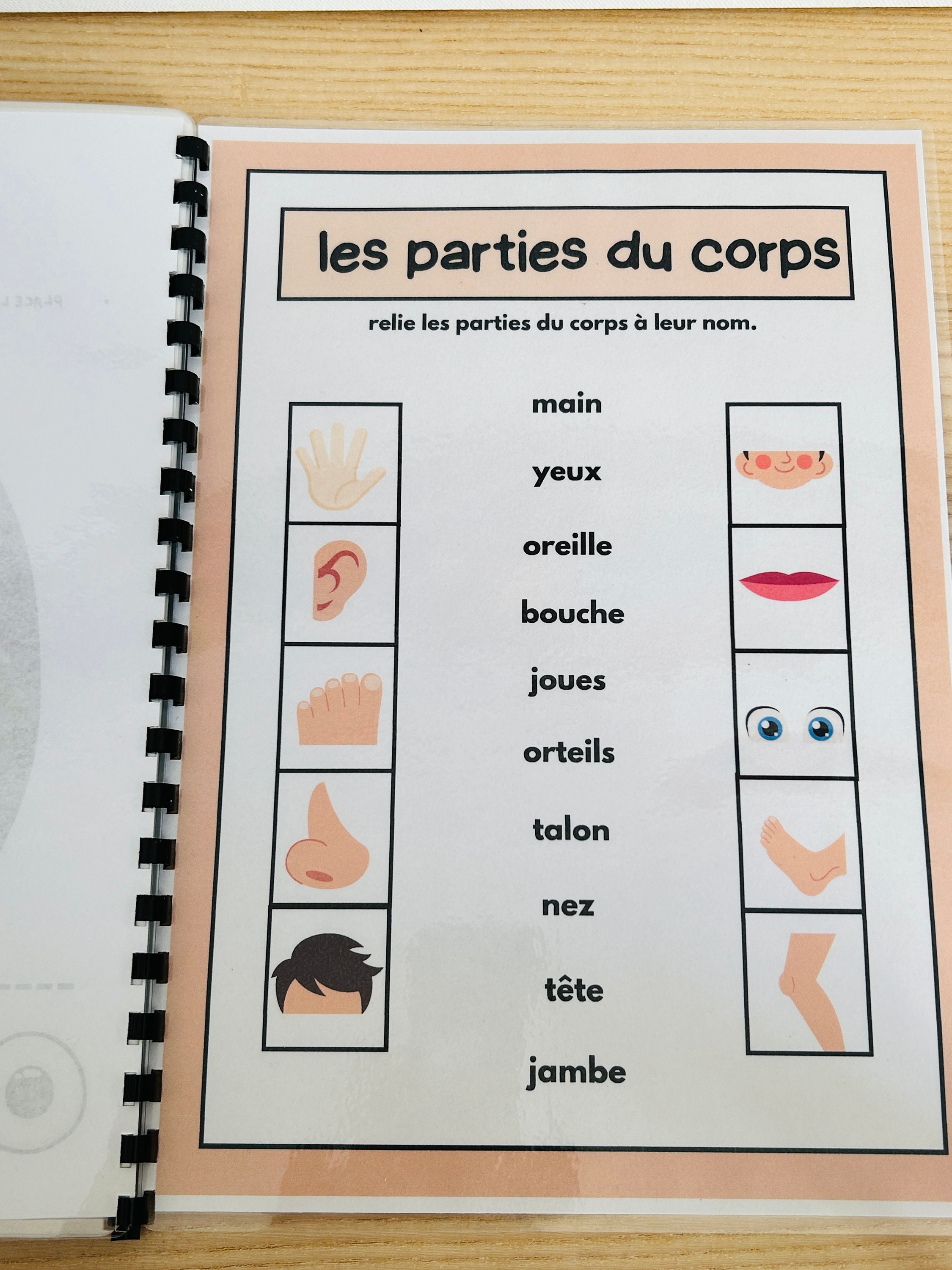 Activity Booklet in French on the Human Body Quiet Book Busy Book - Etsy UK