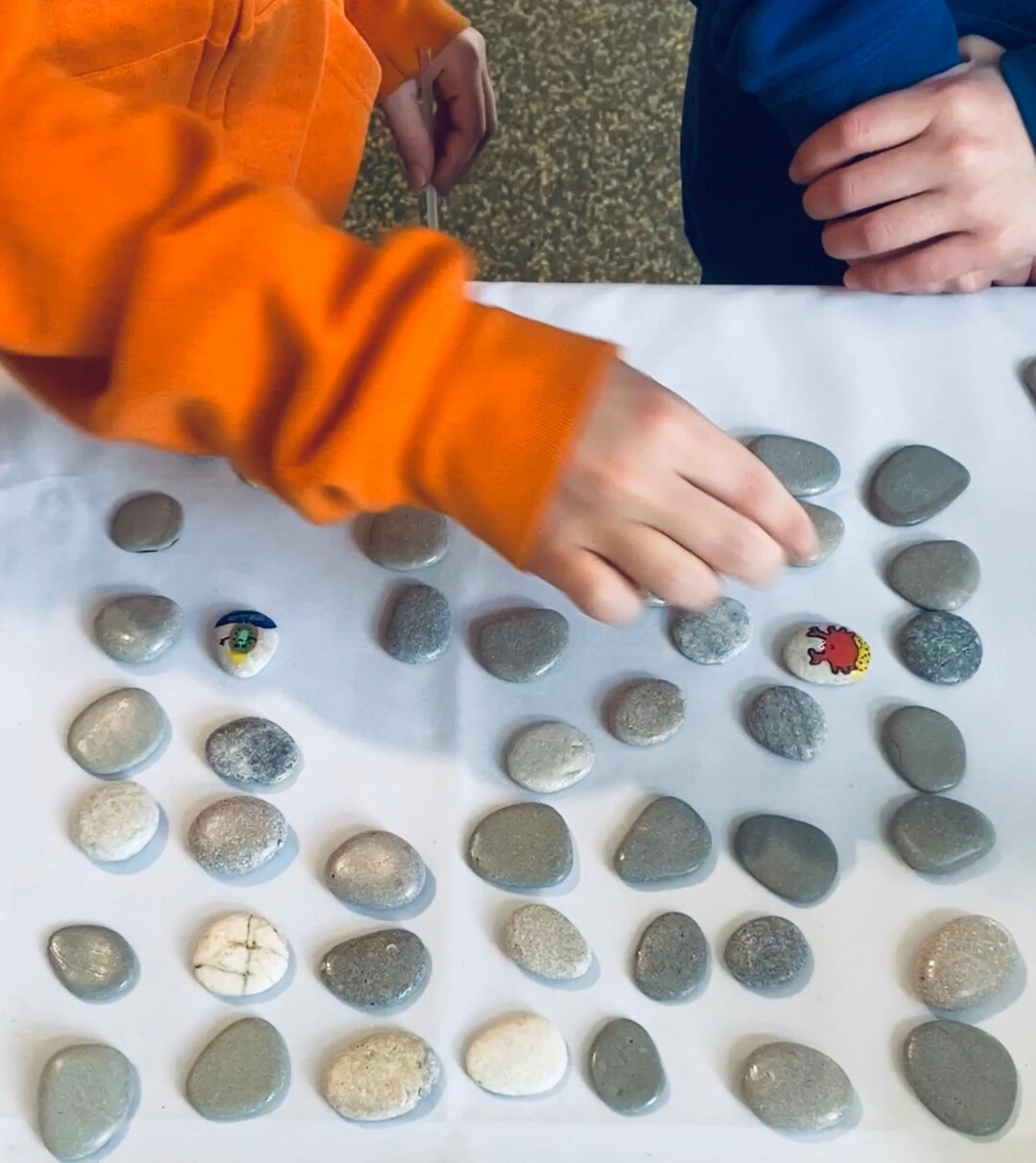 Summer-themed Memory Game With Hand-painted Pebbles Game to Take Away ...