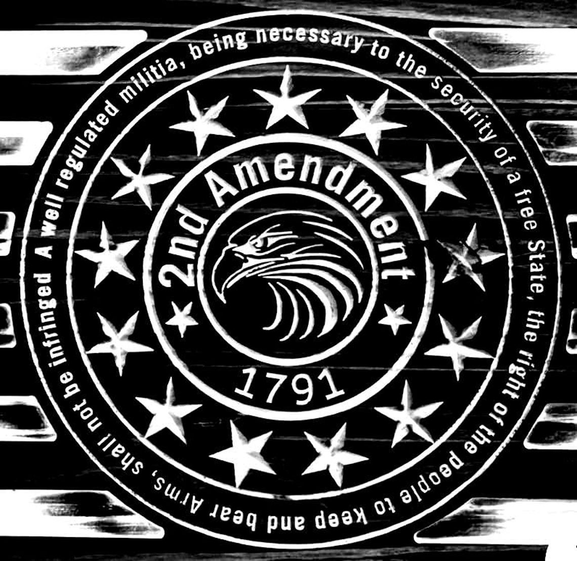 2nd Amendment with eagle svg digital file. | Etsy