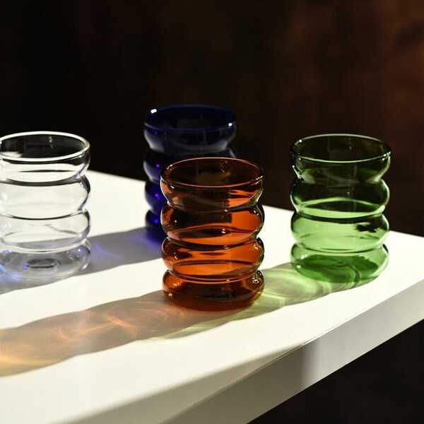 Colored Glassware - Etsy