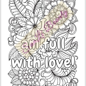 Affirmation Coloring Book | Etsy