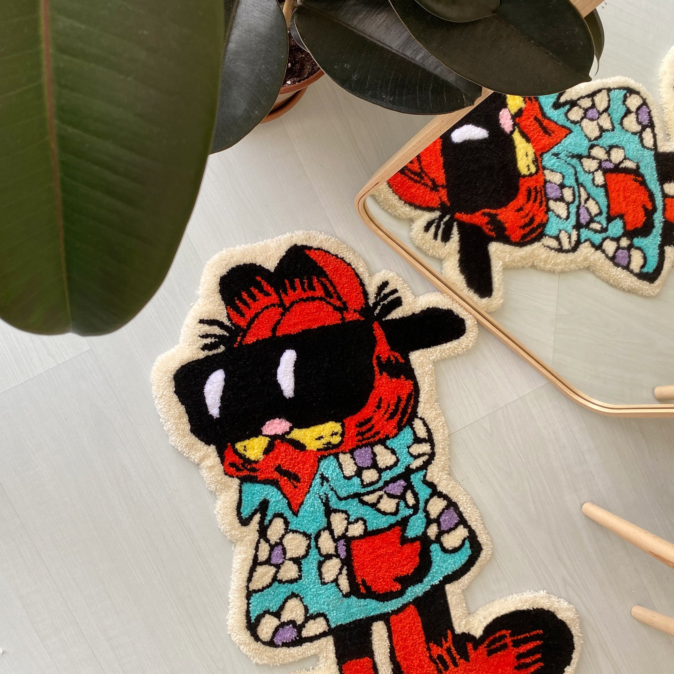 Garfield Custom Tufted Rug / 100% Handmade Rug/tufted Rug - Etsy