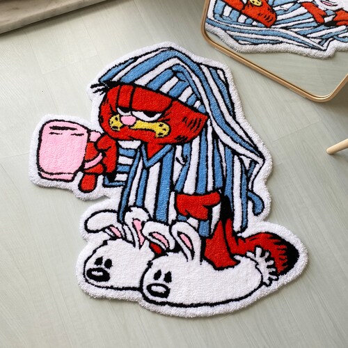 Garfield Custom Tufted Rug / 100% Handmade Rug/tufted Rug - Etsy