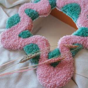 Custom Wavy Rug Mirror / Handmade Tufted Mirror / Custom Tufted Rug ...