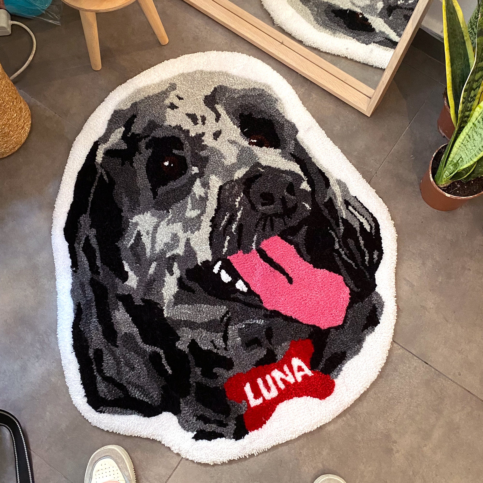 Custom Animal Portraits Tufted Rug 100% Handmade Tufted Rug - Etsy UK