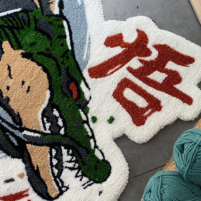 Custom Anime Tufted Rug Dragon Tufted Rug Handmade Tufted - Etsy